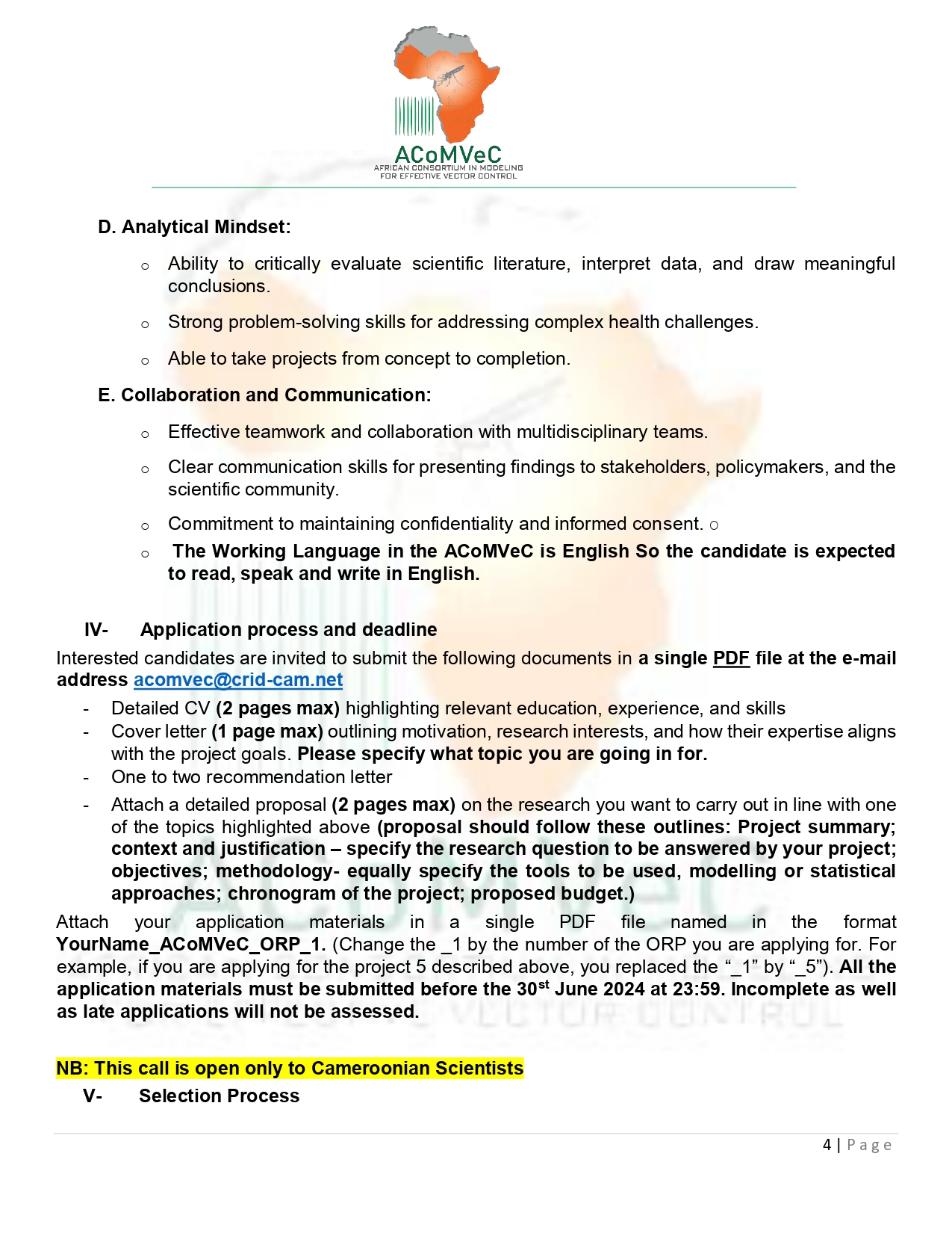 Call for applications – CV Designers & Co